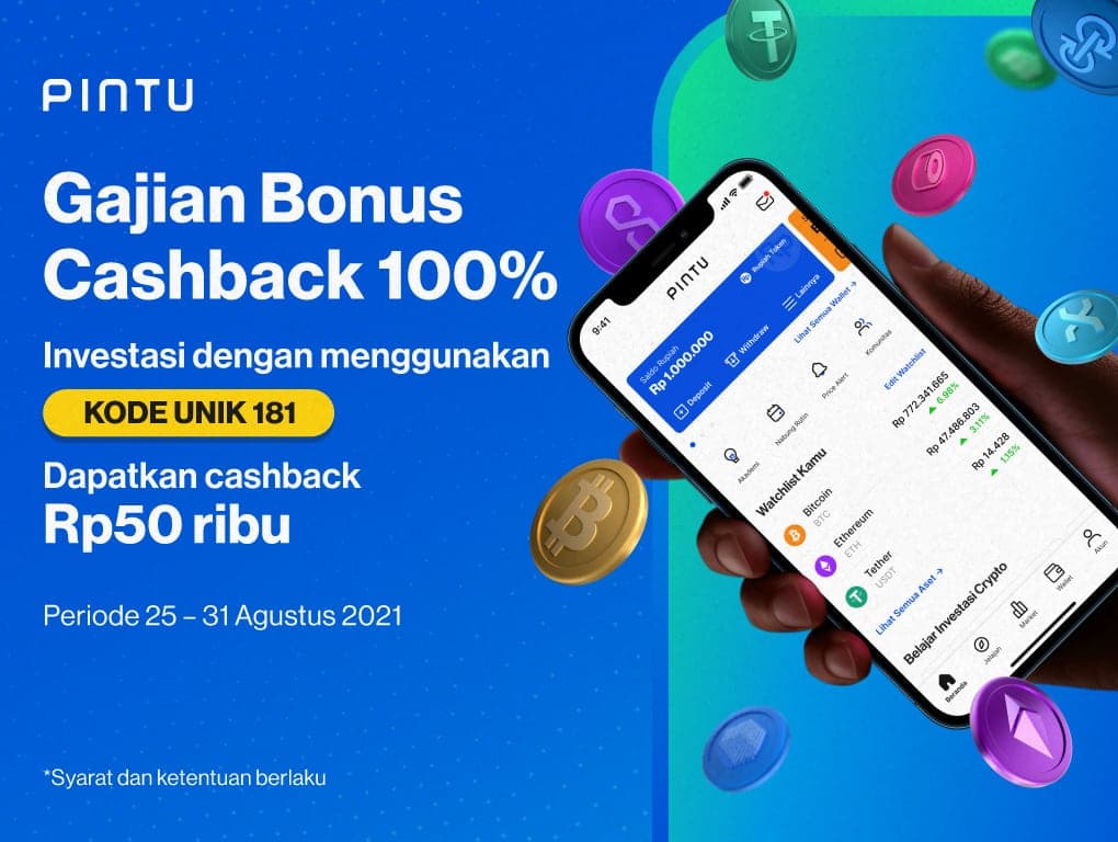 Gajian Bonus Cashback 100%! Gunakan Kode Unik 181! - Pintu Blog