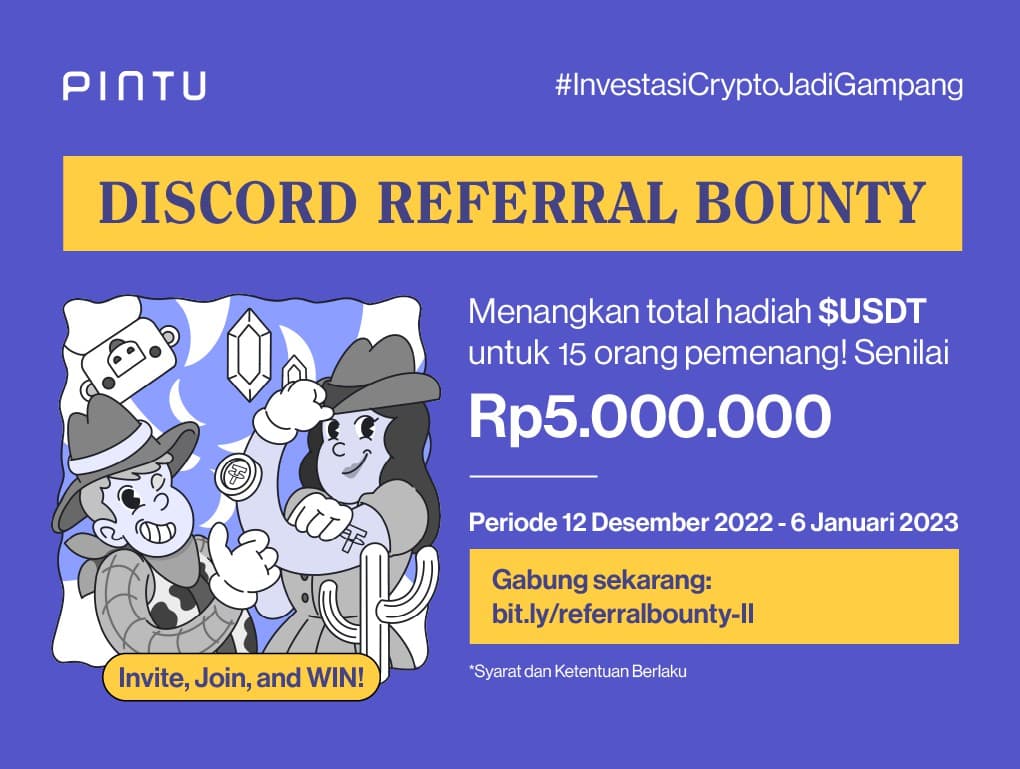 Pintu Discord Referral Bounty II: Undang Teman, Dapatkan USDT Gratis! - Pintu Blog