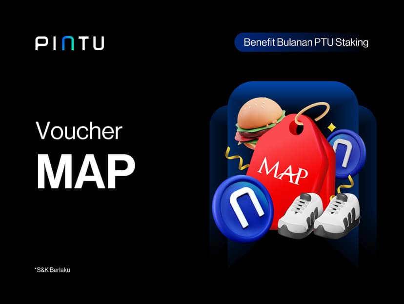 Staking PTU, Dapatkan Gratis Voucher MAP - Pintu Blog