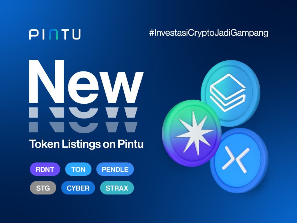 Listing Token Baru di Pintu: RDNT, TON, PENDLE, STG, CYBER, dan STRAX ...