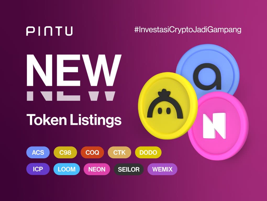 Listing 10 Token Baru di Pintu: WEMIX, LOOM, ICP, NEON dan Lainnya - Pintu Blog